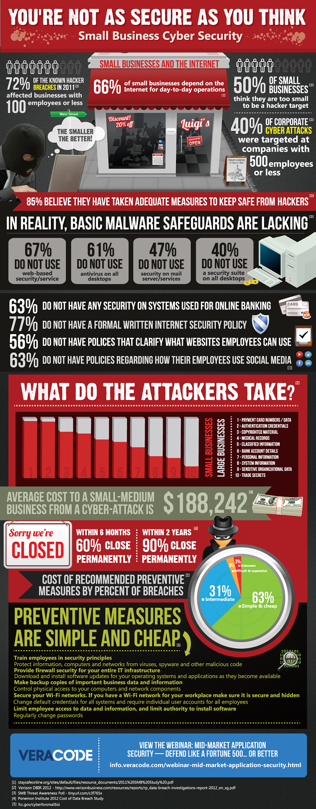 Small Business Cyber Security Infographic Safety Camera